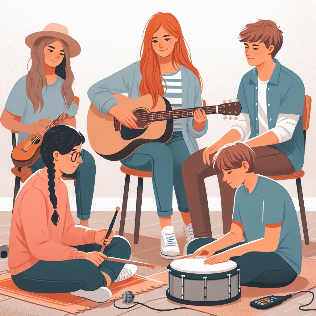 Group music therapy: connect with peers in a supportive space